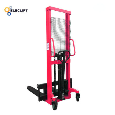 Nylon Wheel Manual Pallet Stacker 1500kg Dengan Lebar Fork 550/685mm