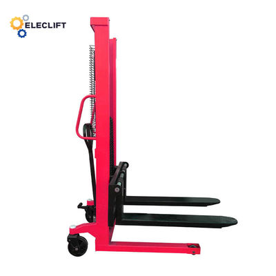 Nylon Wheel Manual Pallet Stacker 1500kg Dengan Lebar Fork 550/685mm
